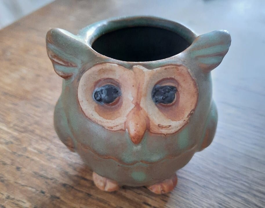 Clay Owl Pinch Pot