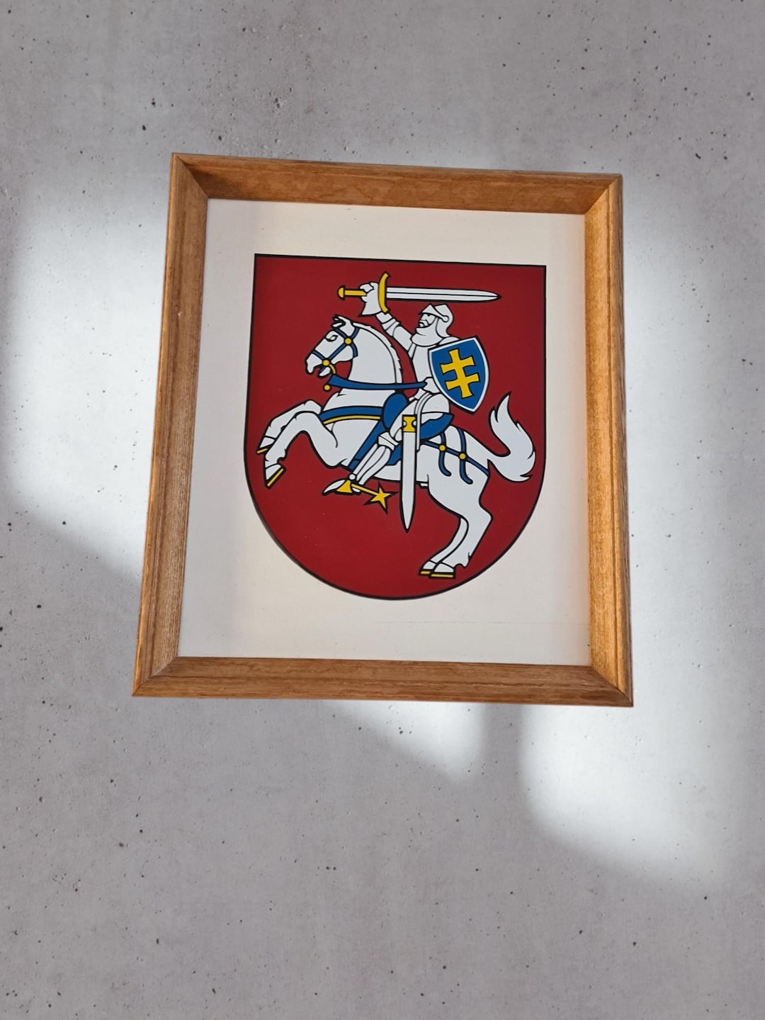 Lithuanian Coat of Arms Vytis Print, Lithuanian Historical Symbol ...