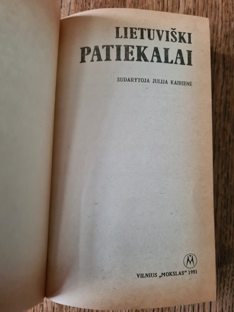 Vintage Recipe Book Lietuviški Patiekalai lithuanian Disches ...