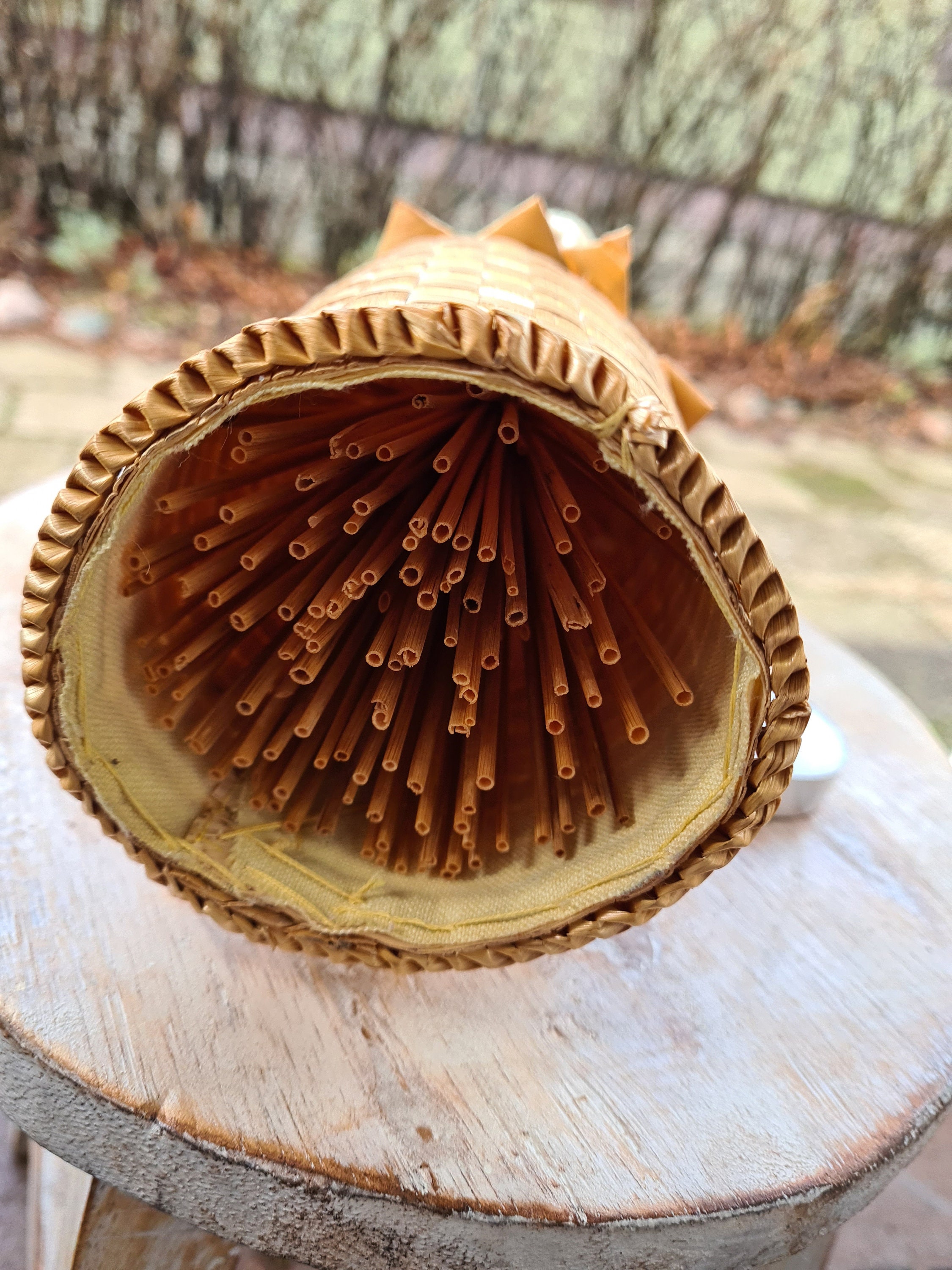 Handmade Straw Doll Vintage Doll Straw Figurine Dancing Woman ...