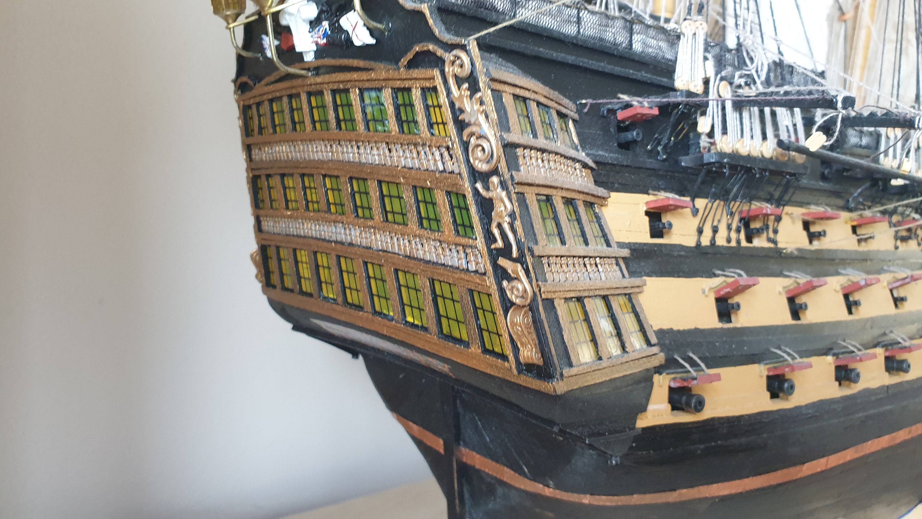 Hms Victory 1 84 Scale Model Etsy Uk