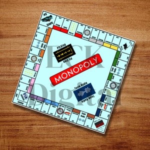 Formula 1 Themed Monopoly Board Game Digital Download - Etsy