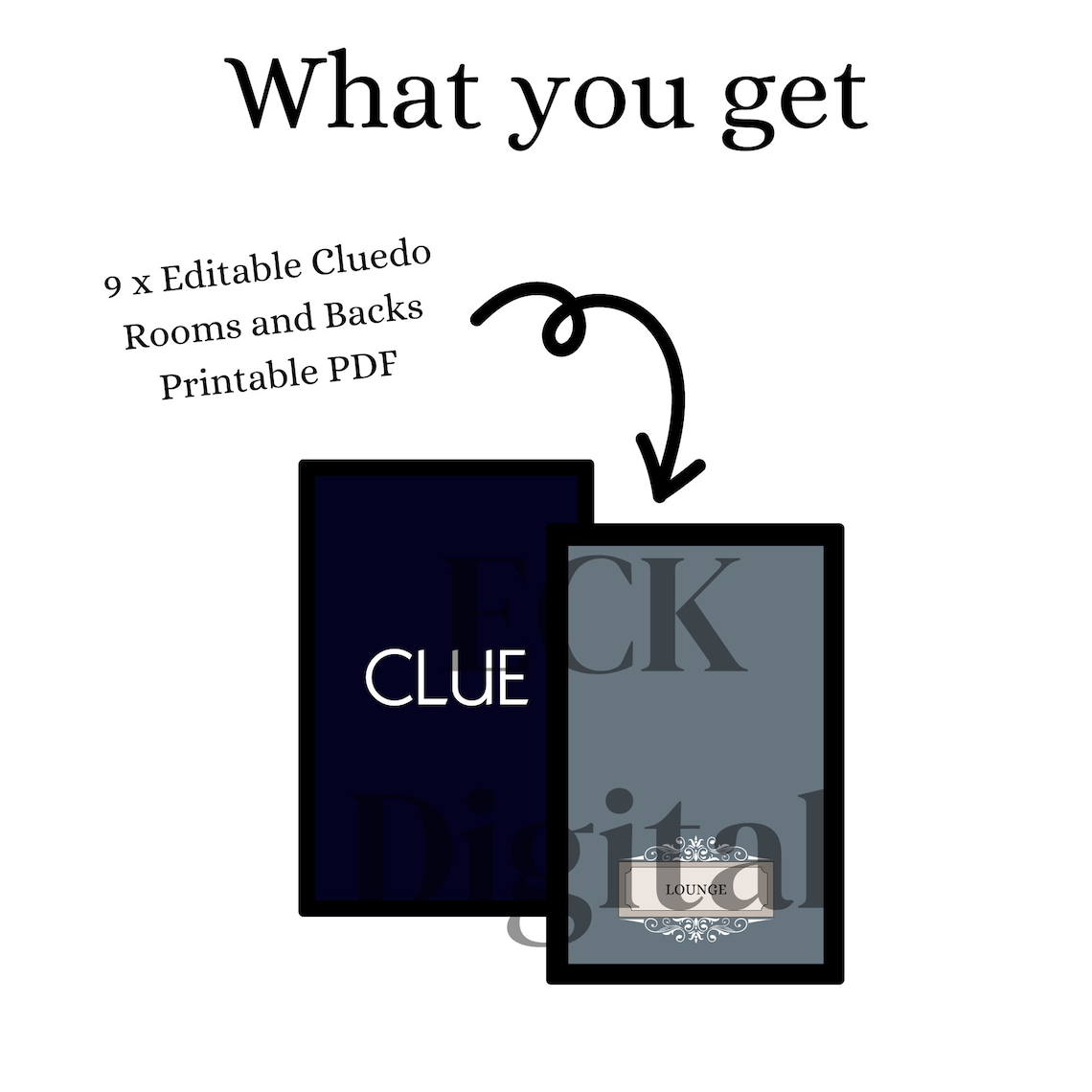 Canva Editable Clue Board Game Template Digital Download - Etsy