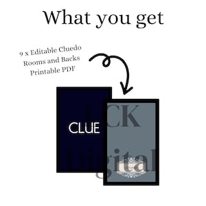 Canva Editable Clue Board Game Template Digital Download - Etsy