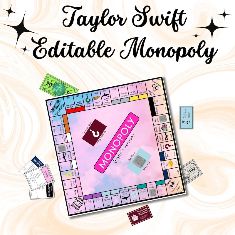 Taylor Swify Monopoly - Etsy