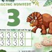 Number Tracing 1-10 Dinosaur/preschool Worksheet/kids Activities - Etsy