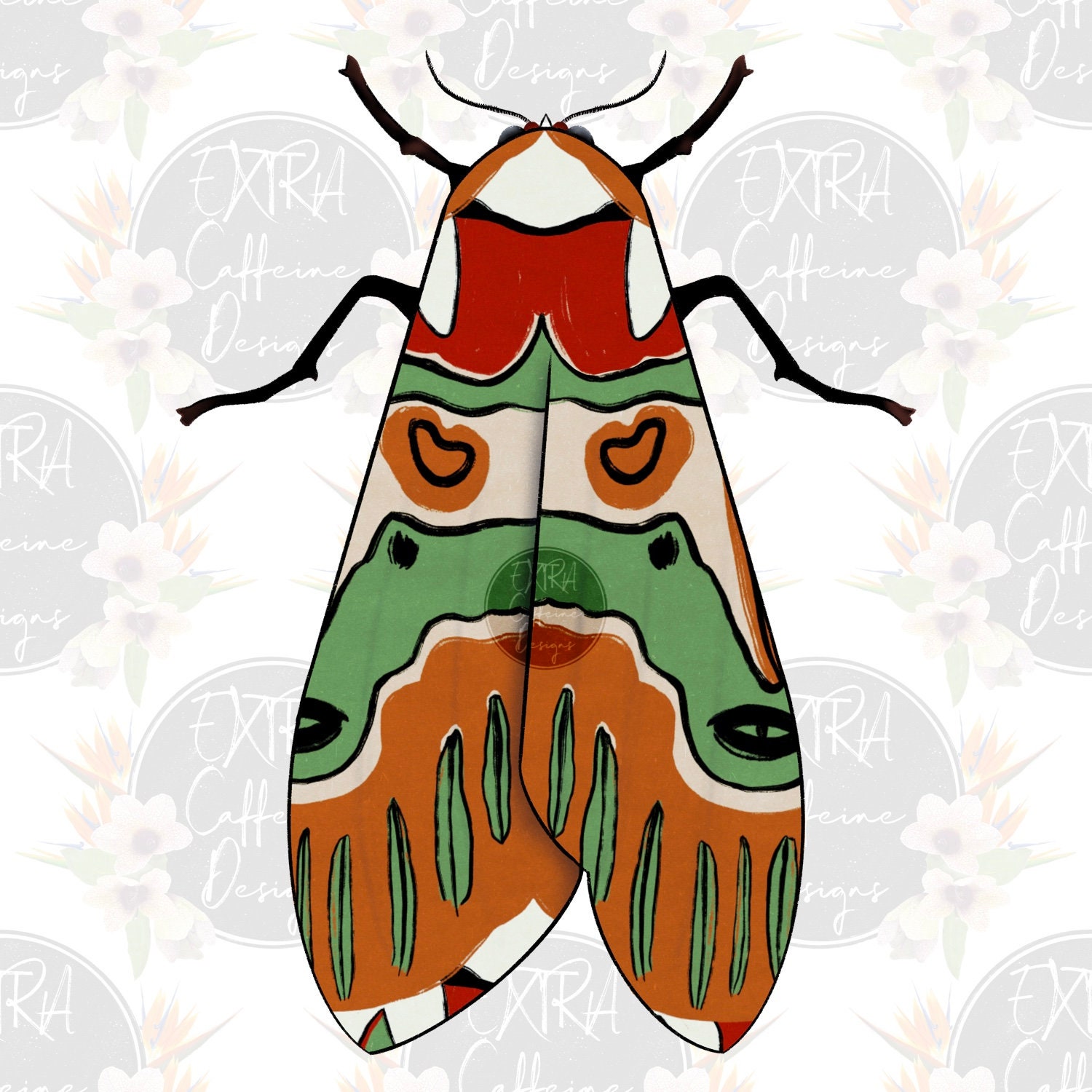 Moth Sublimation PNG Images, 6 Moths, Moth Clip Art PNG, Instant ...