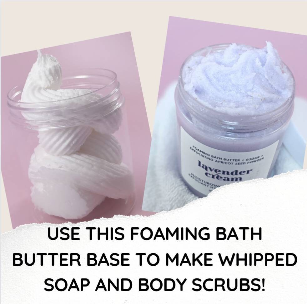 DIY Foaming Bath Butter Base Recipe From Scratch / Make Your Own ...