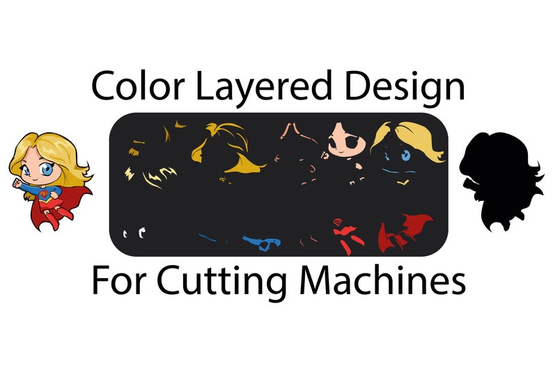 Chibi Superheroes SVG Bundle: Layered Vector Files (digital Download ...