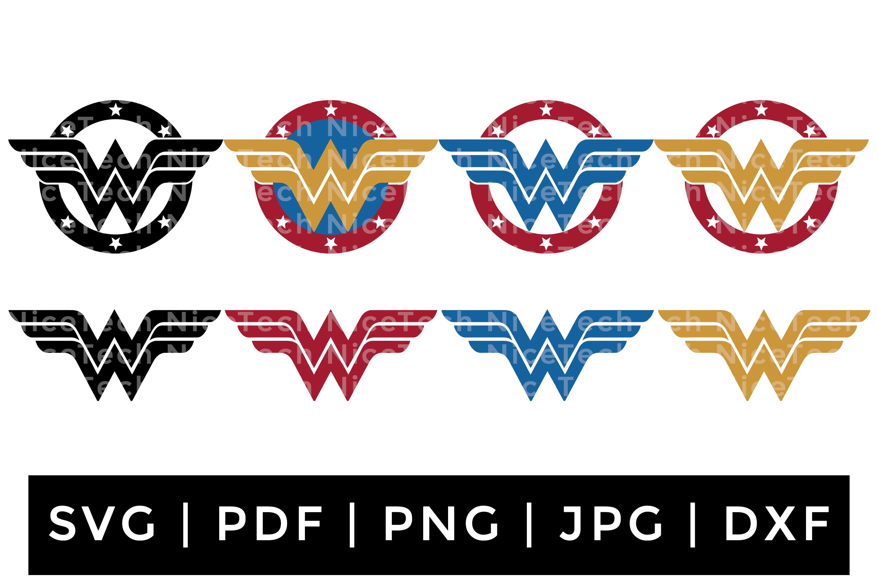 Wonder Woman Logo Svg Instant Download Wondar Woman Different - Etsy UK