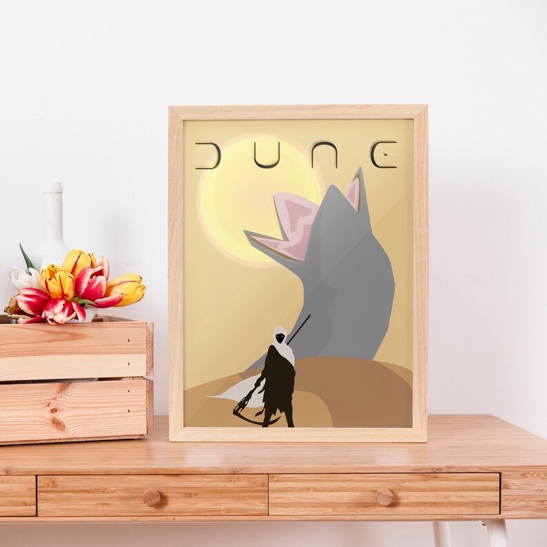 Instant Download Dune Poster Fremen, Dune Sandworm Arrakis Desert Planet Movies Cover Photo ...