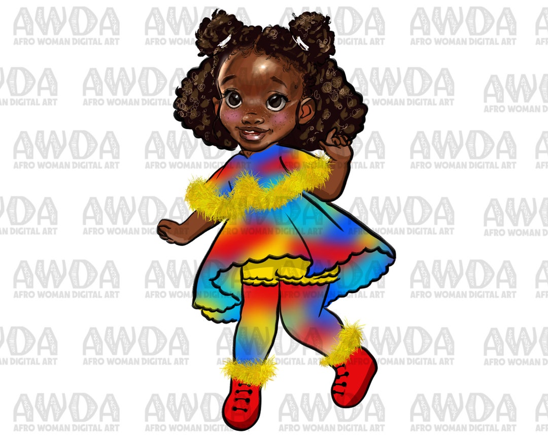 Autism Afro Girl Png Sublimation Design Download, Autism Awareness Png ...