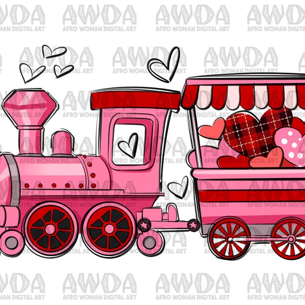 Pink Train - Etsy