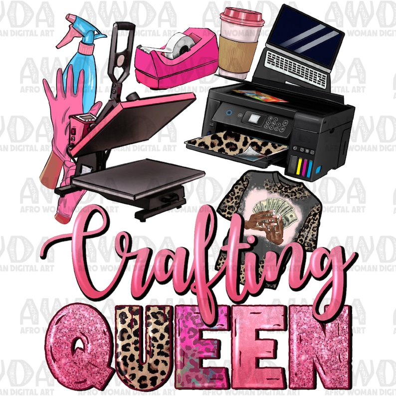 Crafting Queen Png Sublimate Designs Download, Craft Life Png, Craft ...