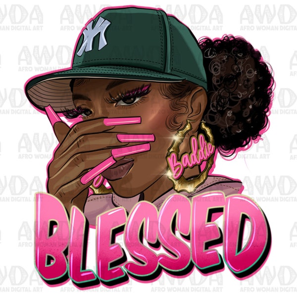 Black Woman Blessed Png - Etsy