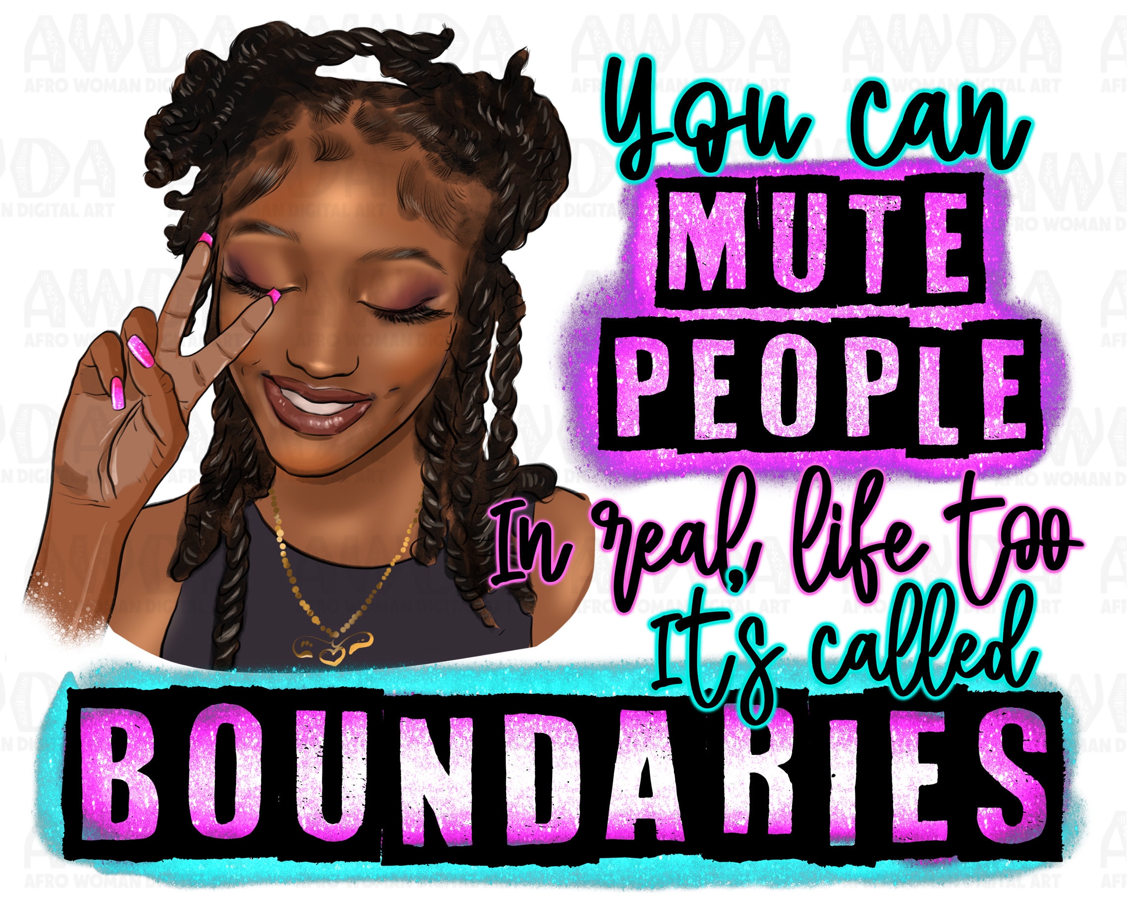 Black Woman Self Love Quotes Png Sublimation Design Download, Afro ...