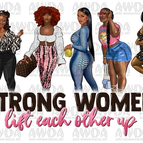 Black Fashion Girl Sublimation Design Download Afro Woman - Etsy