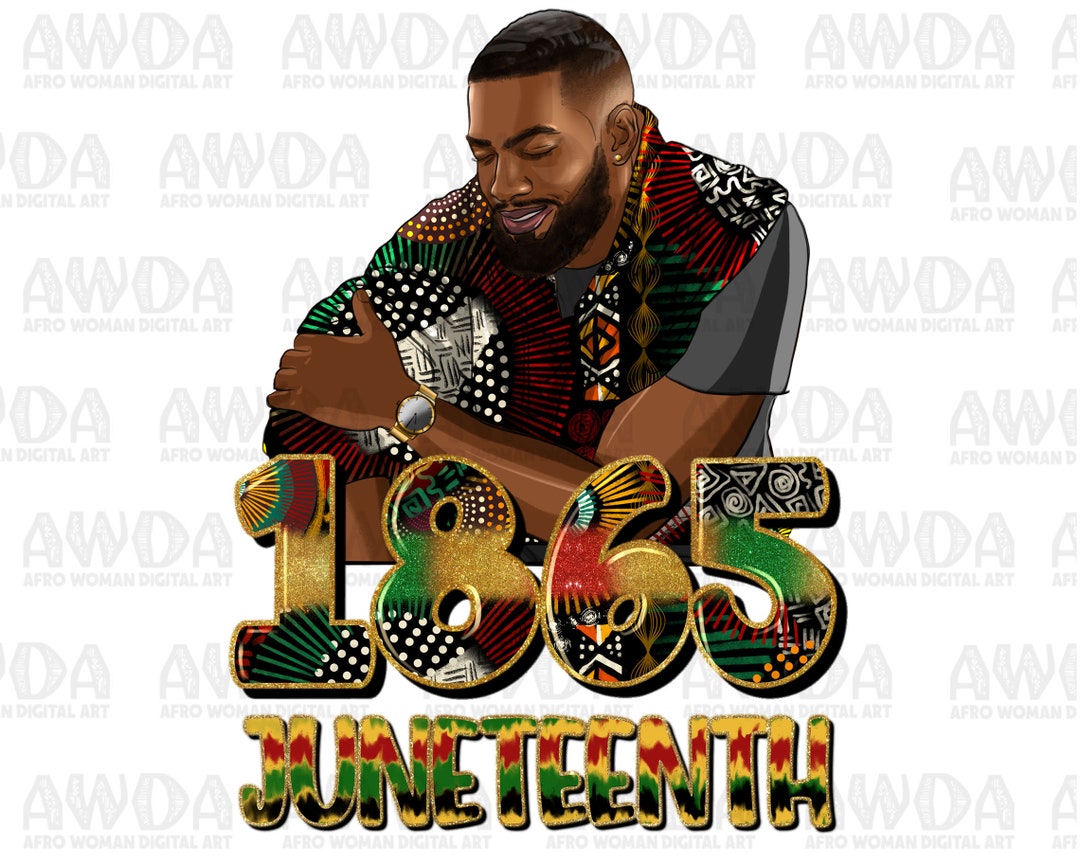 1865 Juneteenth Black Man Png Sublimation Design Download, Juneteenth ...