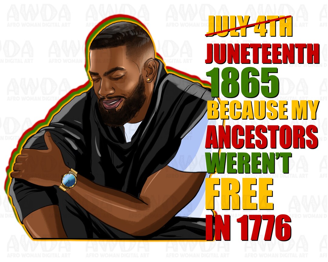Juneteenth Black Man Png Sublimation Design Download, Afro American Png ...