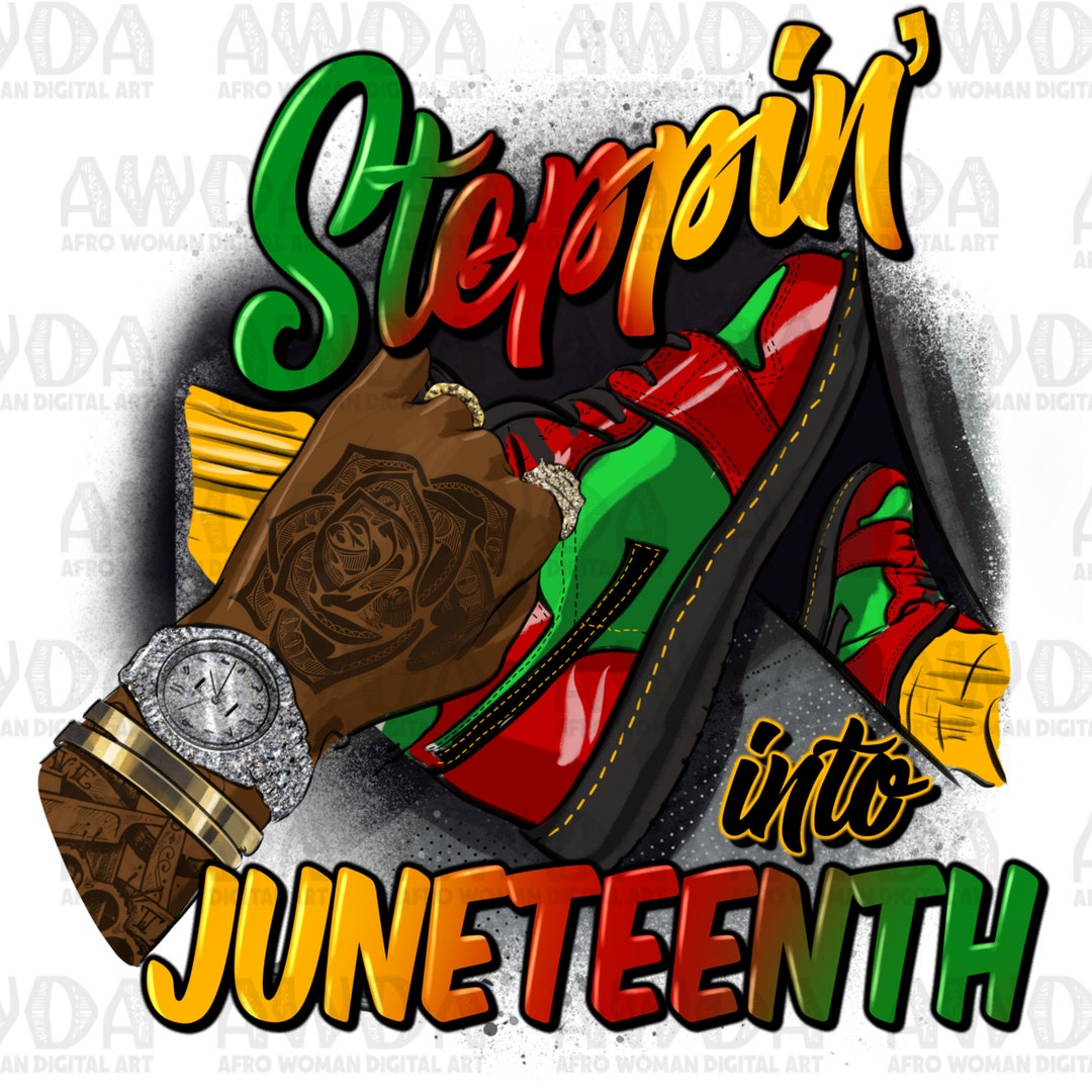 Steppin Into Juneteenth Male Png Sublimation Design Download, Black Man ...