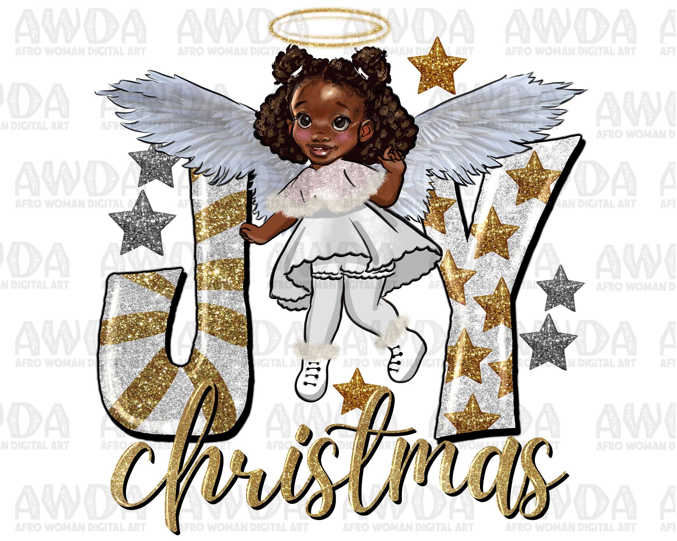 African American Angel Clipart