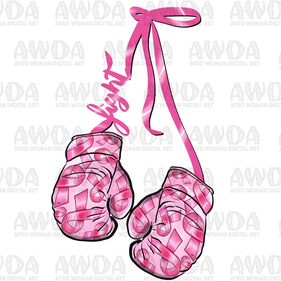 Breast Cancer Fight Boxing Gloves Png Sublimation Design Download ...