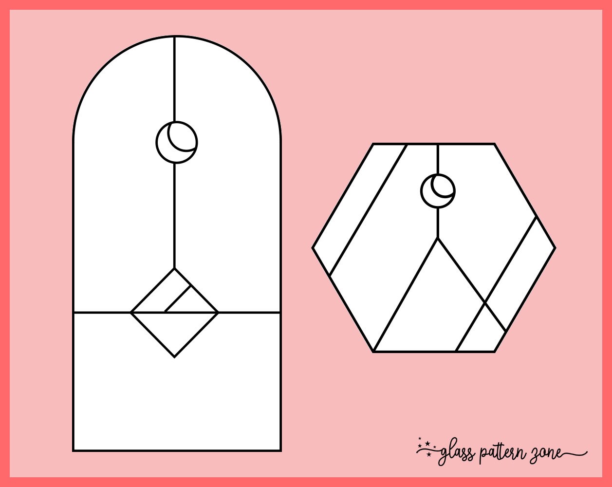 ICE Stained Glass Pattern Stained Glass Patterns DIY - Etsy