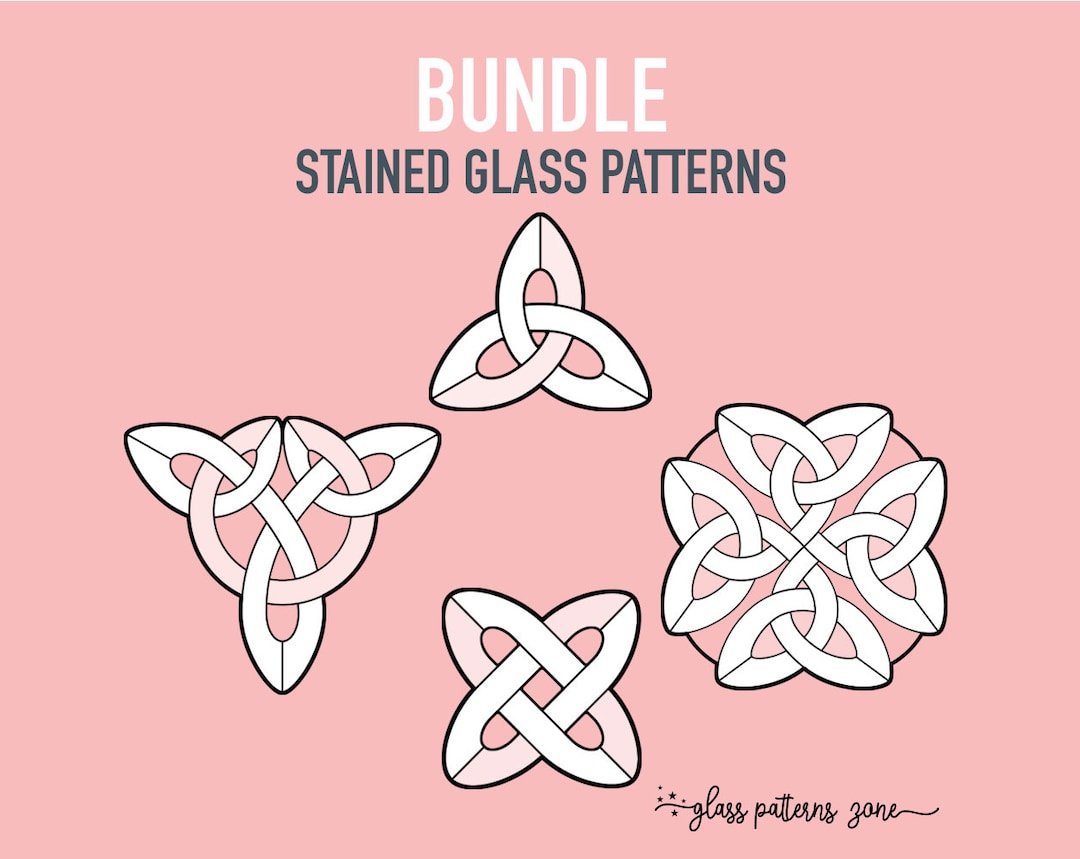 Celtic Stained Glass Pattern Bundle: DIY Irish Designs (PDF) - Etsy