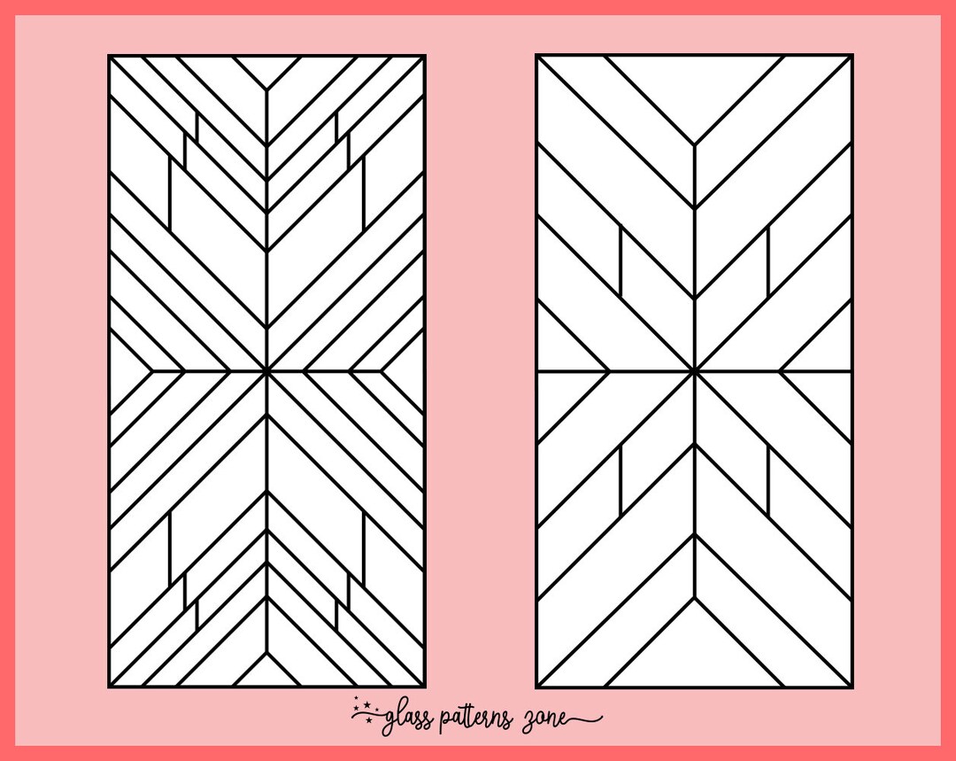 ICE Stained Glass Pattern Stained Glass Patterns DIY - Etsy