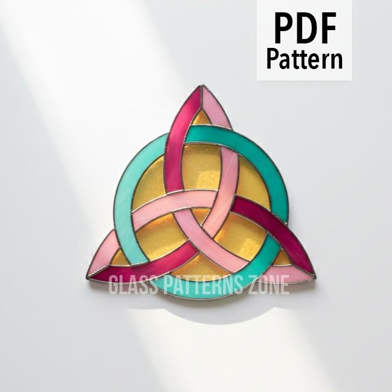 Celtic Stained Glass Pattern: Irish Knot Design (PDF Pattern) - Etsy