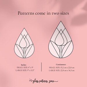 TULIP, Stained Glass Pattern, Stained Glass Patterns, DIY Stained Glass ...