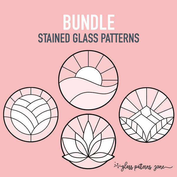 Stained Glass Circular Pattern - Etsy