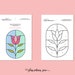 Bundle TULIPS, Stained Glass Pattern, Stained Glass Patterns, DIY ...