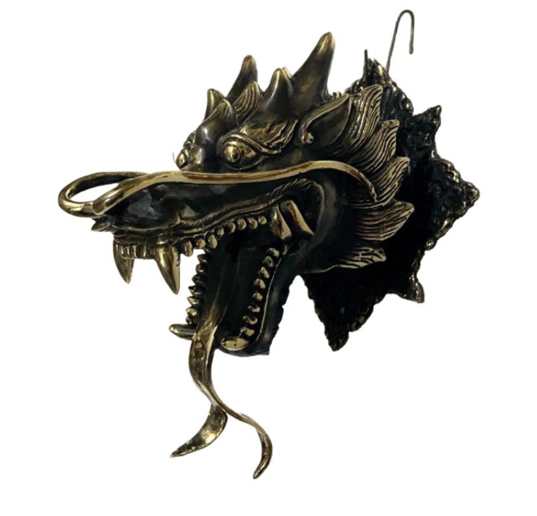 14cm Wide Vintage Dragon Head Hook - Etsy