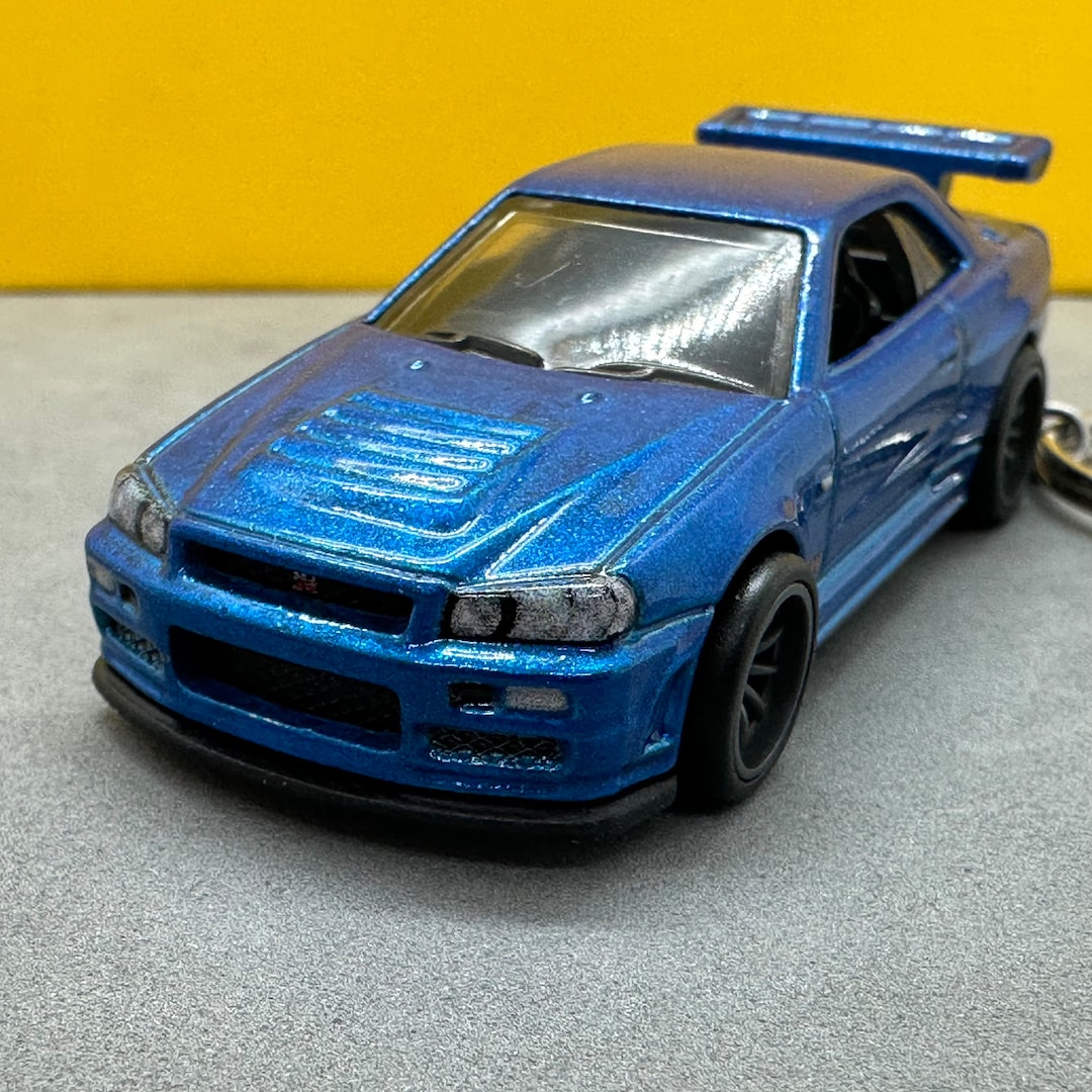 Read Description Nissan Skyline R34 GTR Mini 3d Car Keychain Keyring ...