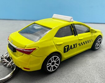 Yellow Taxi Keychain - Etsy