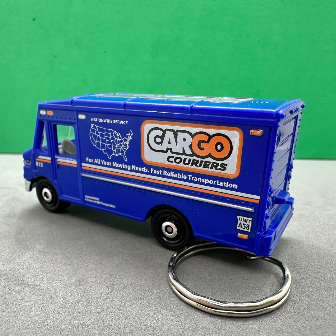 Courier Postal Truck Mini 3d Car Keychain Keyring - Etsy
