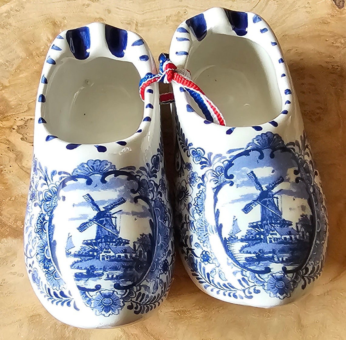 Dutch Clogs Dutch Clogs Blue White Ceramic Clogs Delft - Etsy
