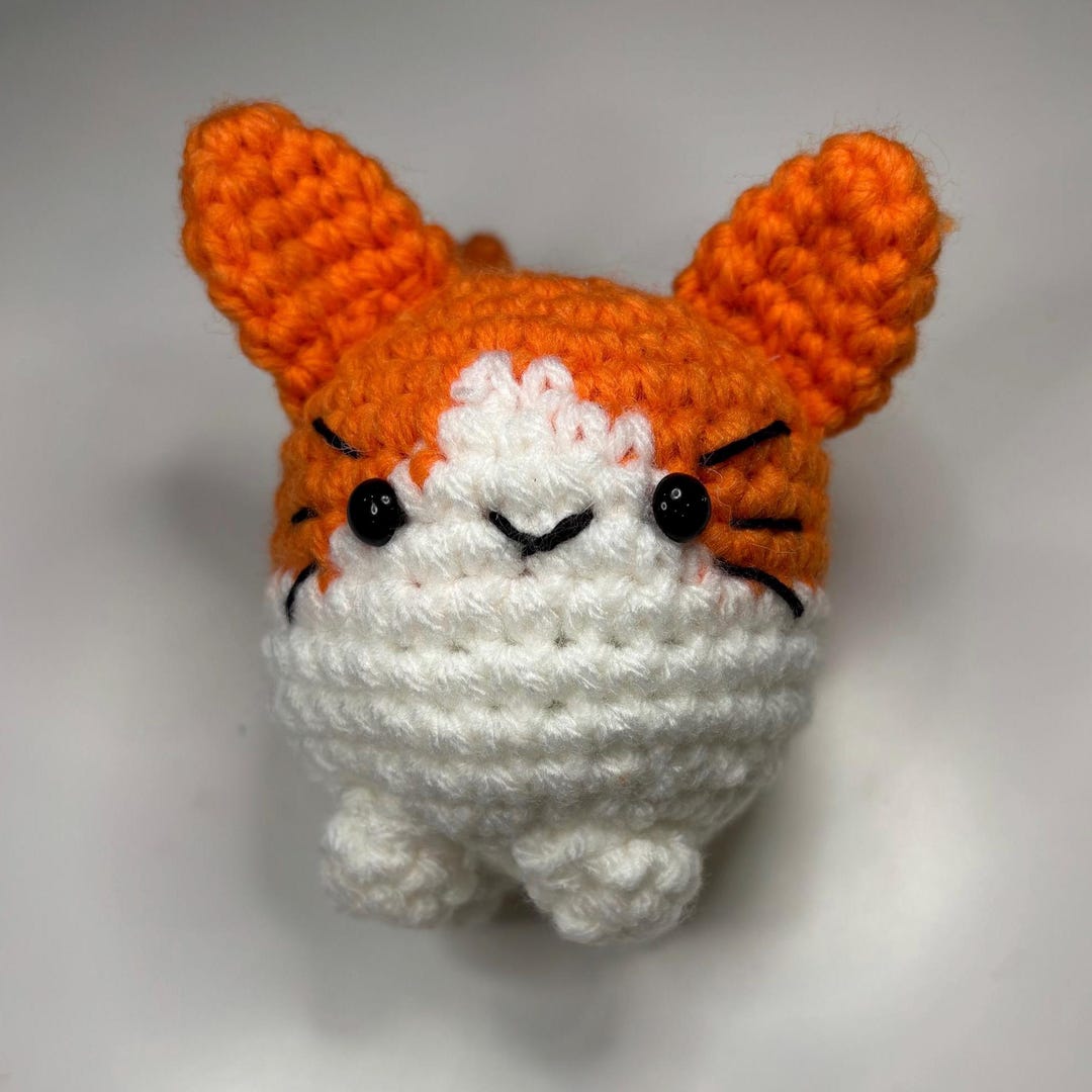 Round Crochet Cat Plushie Customizable Colors - Etsy