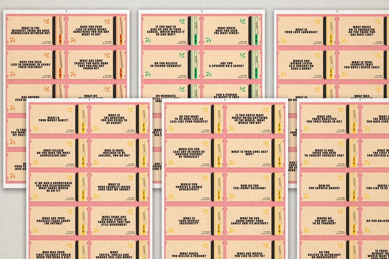 200 Printable/digital Conversation Cards/ Questions for Couples ...