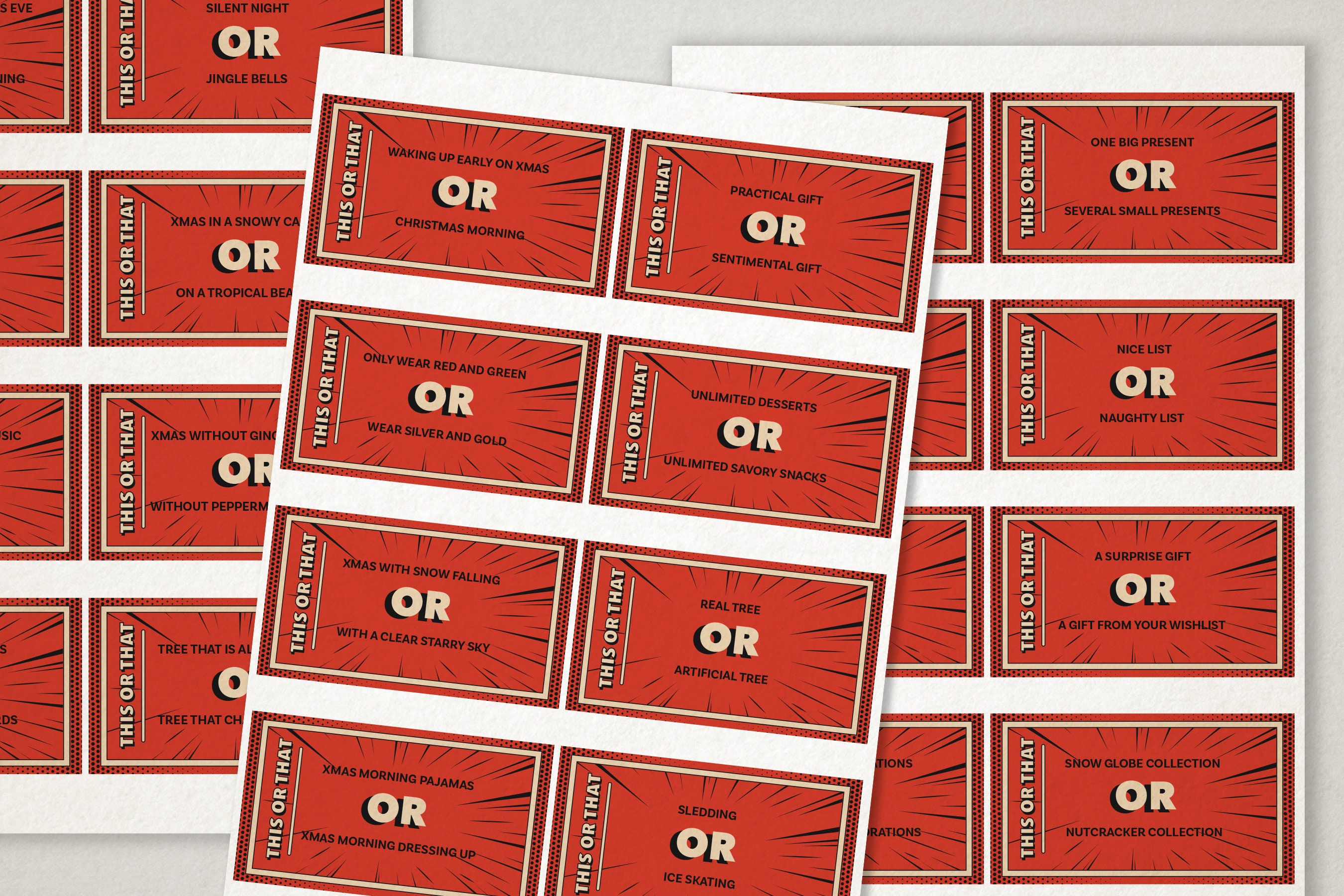 Printable/digital Christmas This or That Game/ Christmas Party Game ...