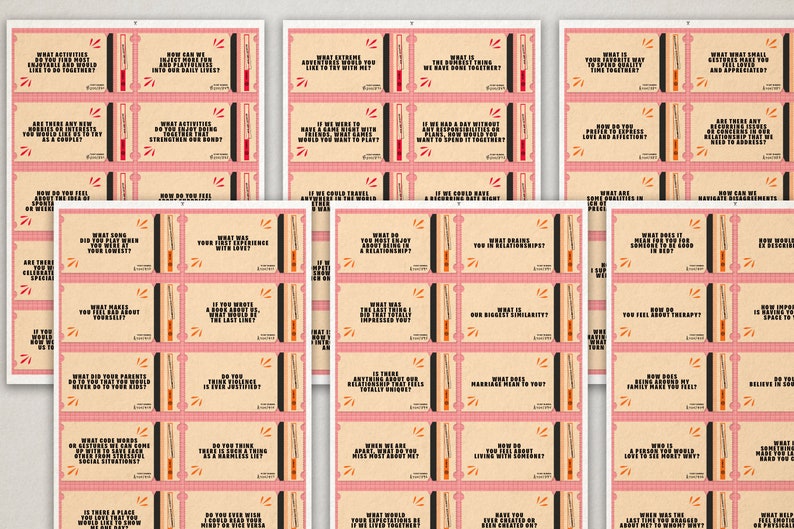 200 Printable/digital Conversation Cards/ Questions for Couples ...