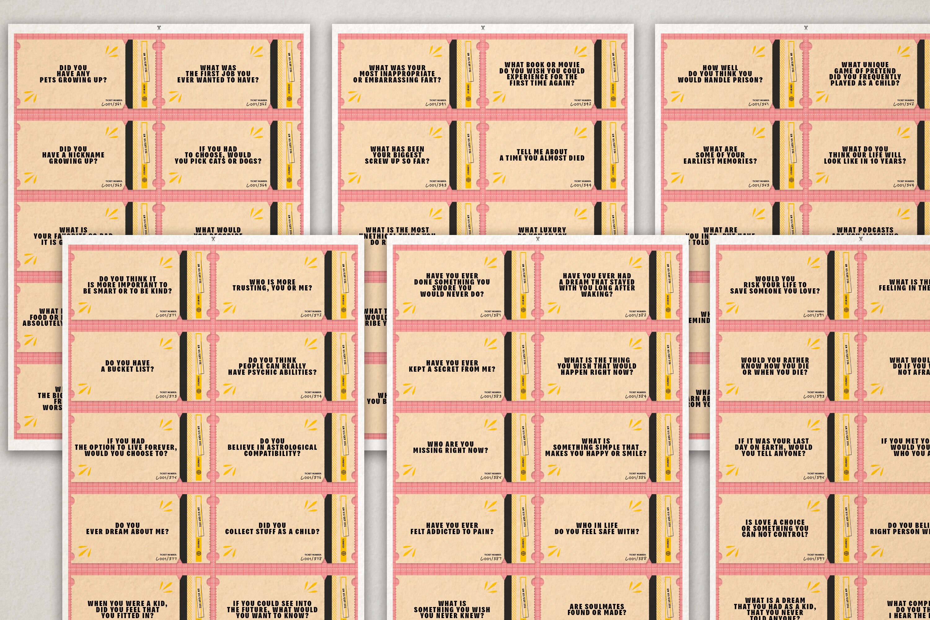 200 Printable/digital Conversation Cards/ Questions for Couples ...