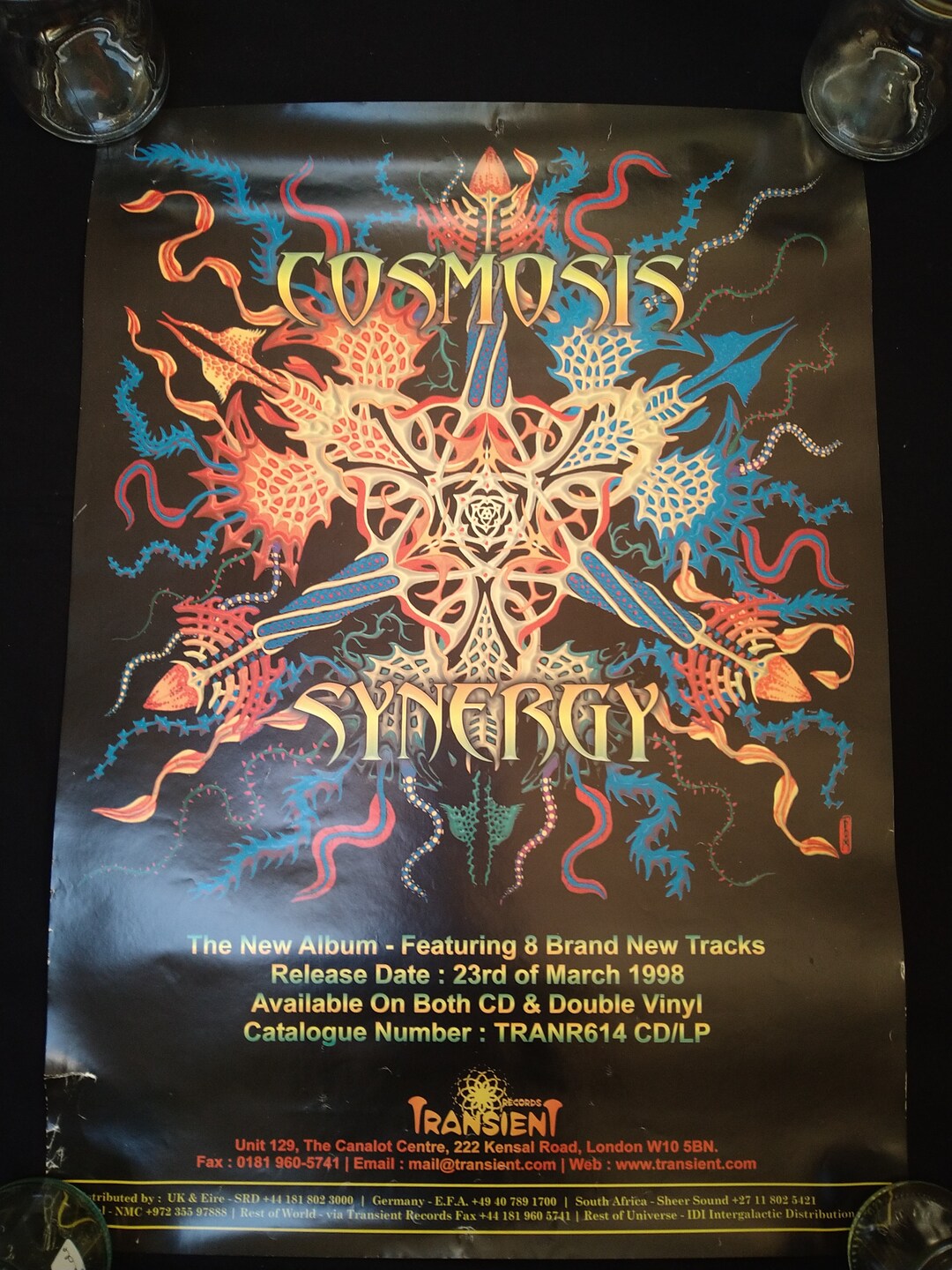 Original Vintage Cosmosis Synergy Poster Transient Psy Trance Goa Trance - Etsy