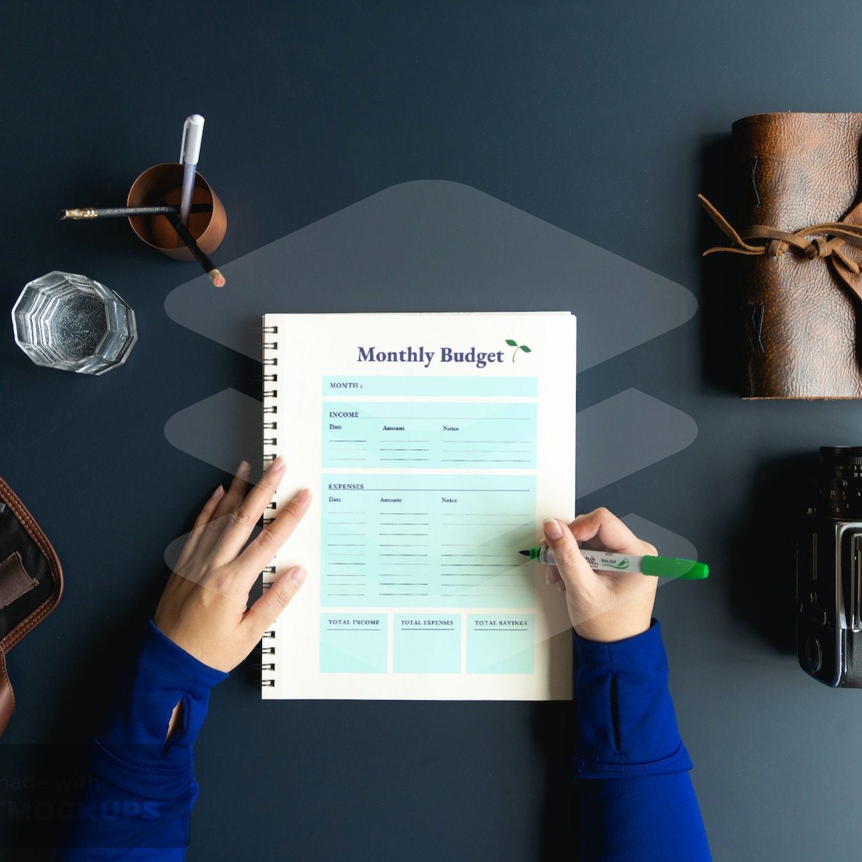 Simple Daily and Monthly Budget Tracker Digital Download - Etsy