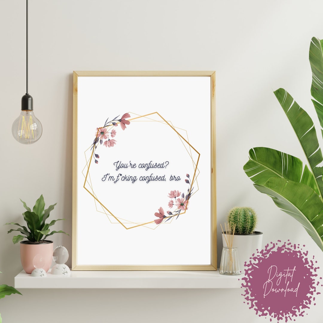 Funny Wall Art - Tiktok Decor - Meme Wall Art - Meme Decor - Meme ...