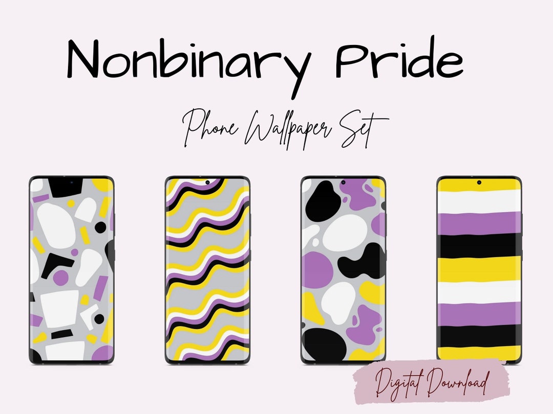 Pride Phone Background LGBTQ Gay Trans Nonbinary Enby NB Wallpaper ...