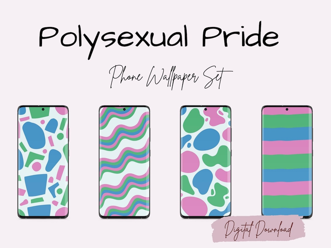 Pride Phone Background LGBTQ Polysexual Poly Gay Lesbian Pan Bi ...