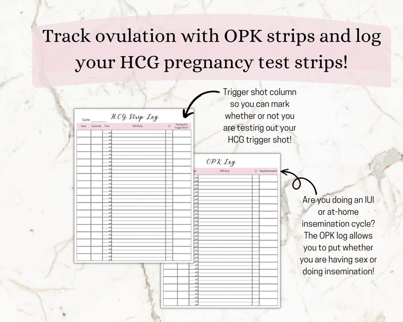 Printable IVF Planner, Infertility Treatment Planner, Fertility Planner, Trying to Conceive ...