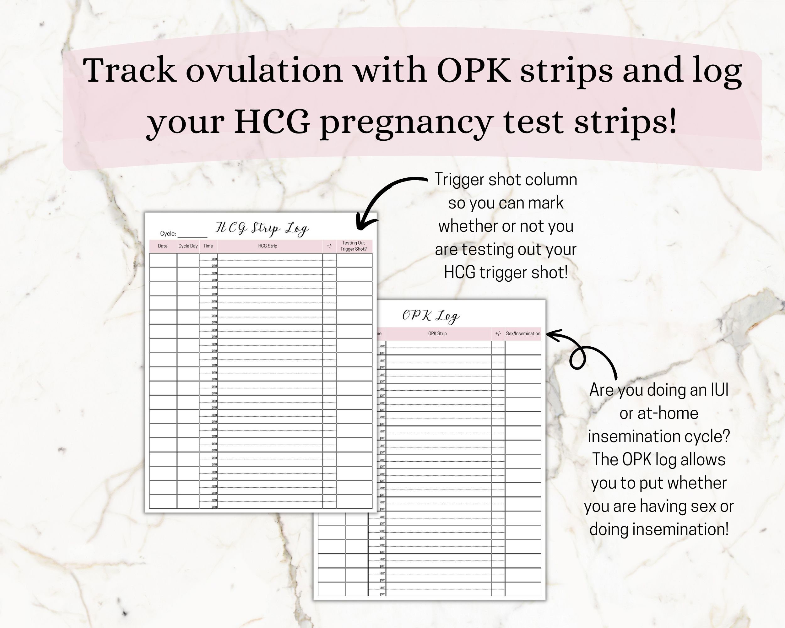 Printable IVF Planner, Infertility Treatment Planner, Fertility Planner ...
